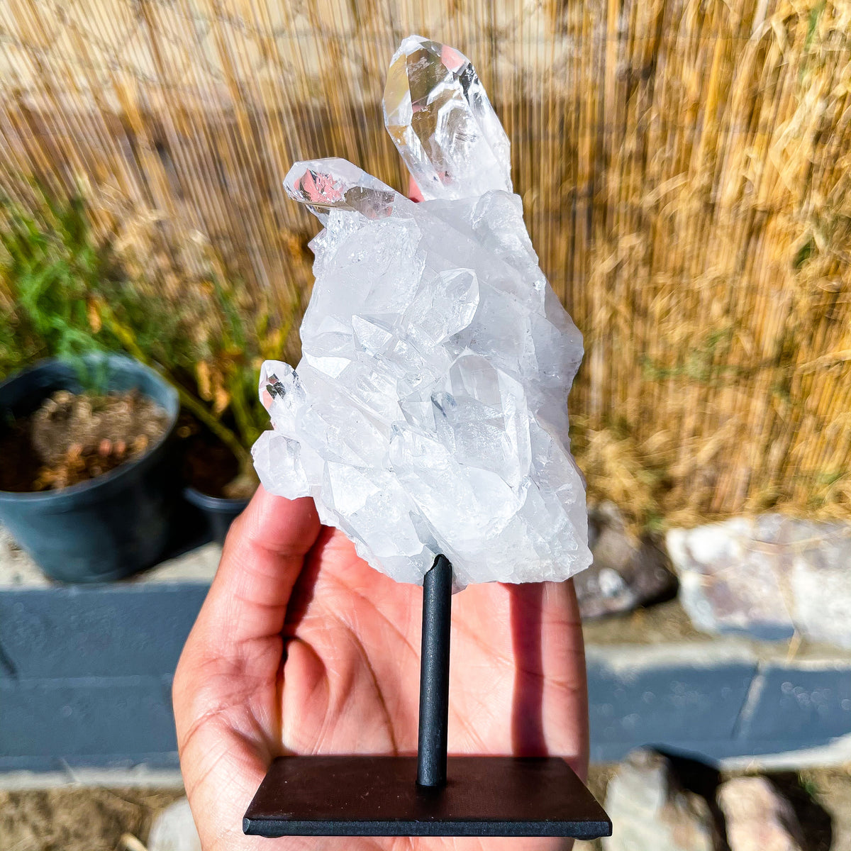 Quartz Cluster Stand – Symbolic Magic